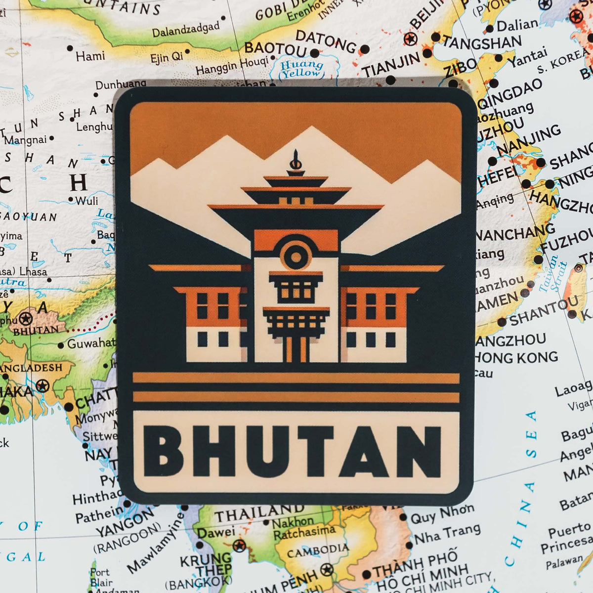 Bhutan Sticker – Vagabond Heart