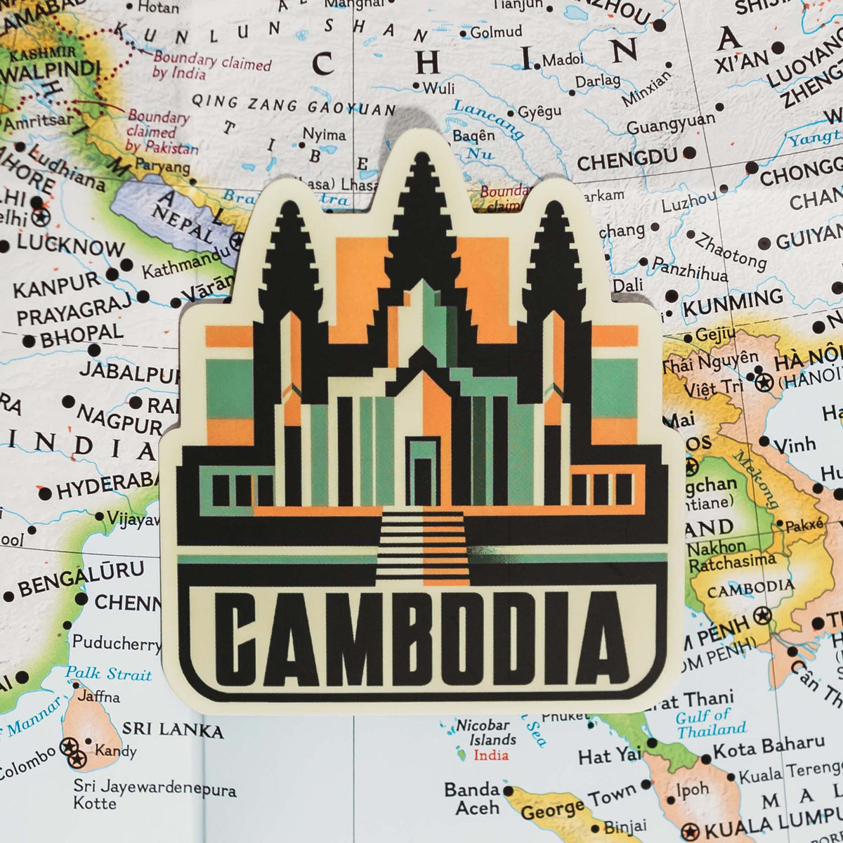 Cambodia Sticker – Vagabond Heart