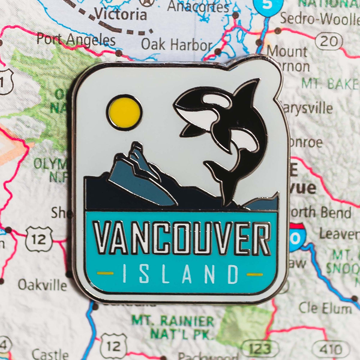 Vancouver Island Enamel Pin – Vagabond Heart
