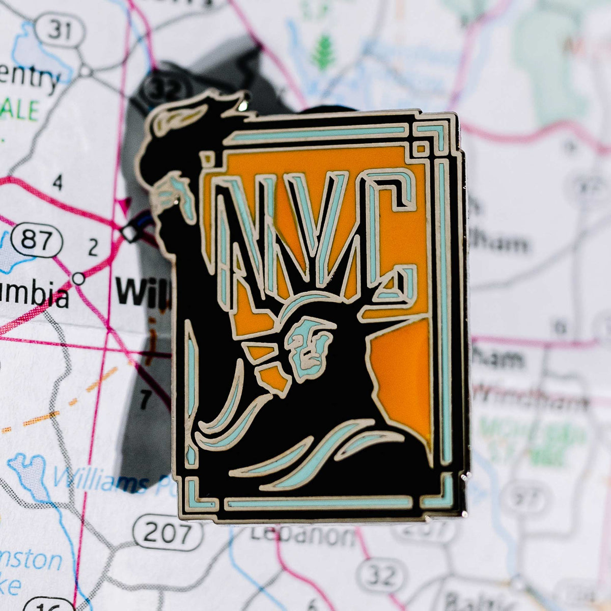 New York NYC Enamel Pin – Vagabond Heart